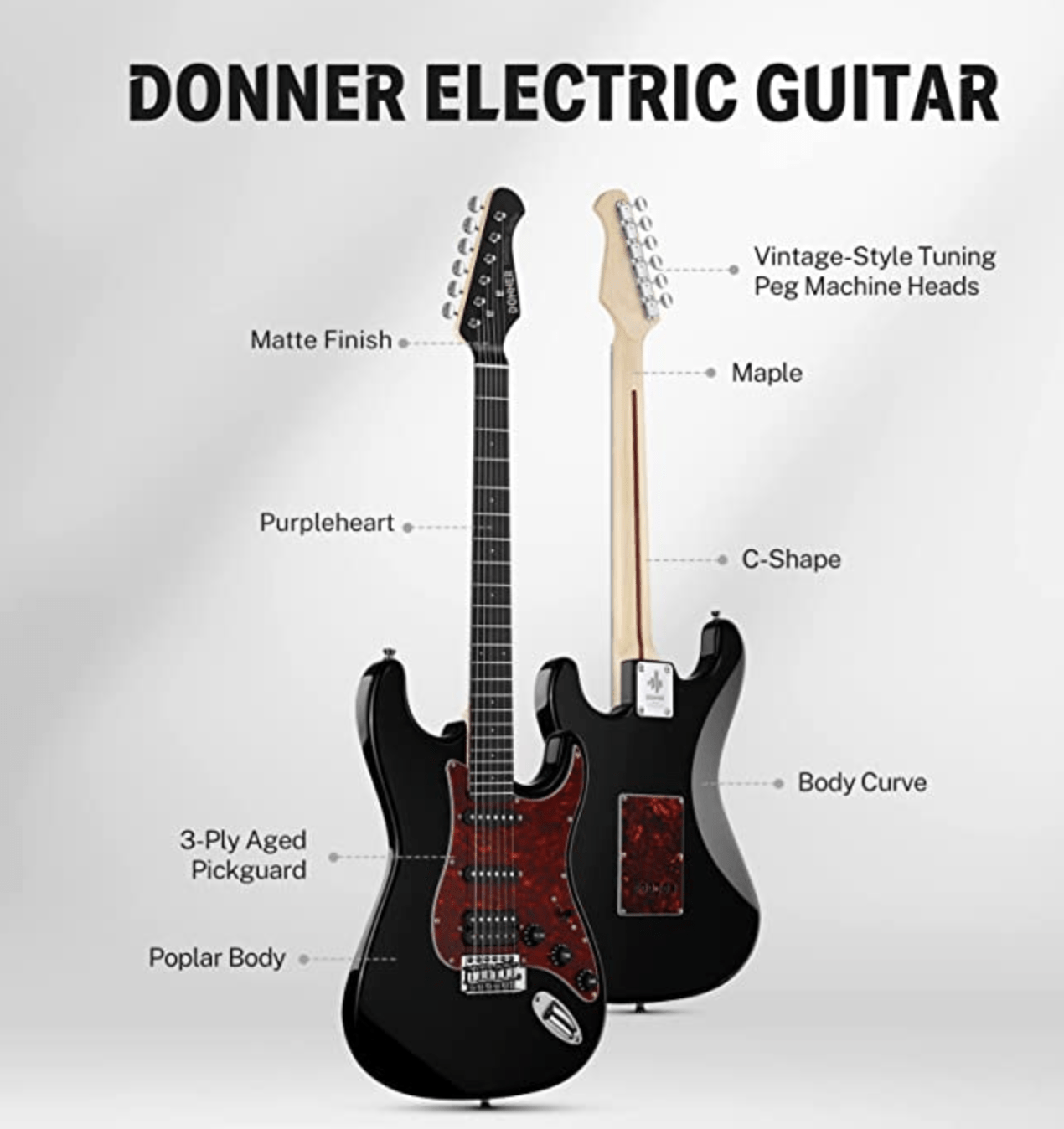 Unleashing the Sonic Power: Donner DST 200 Electric Guitar Review - A